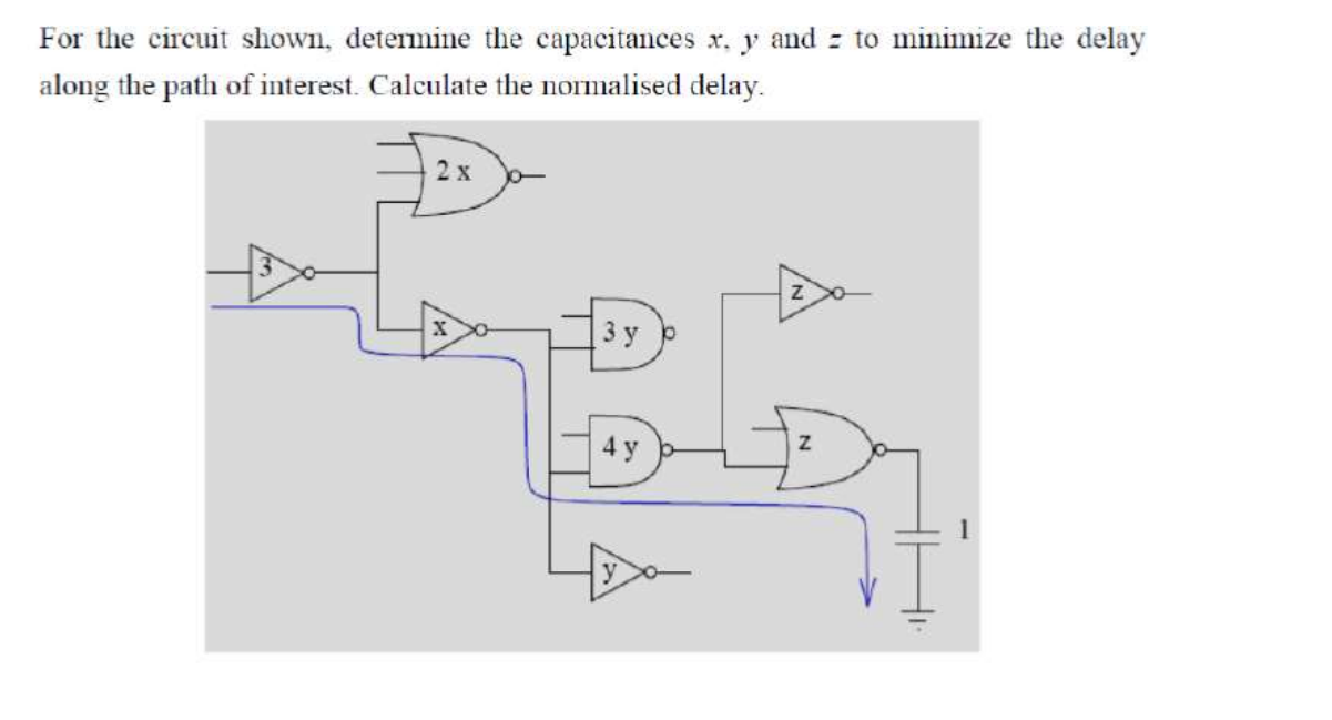 For the circuit shown, determine the capacitances x,y | Chegg.com