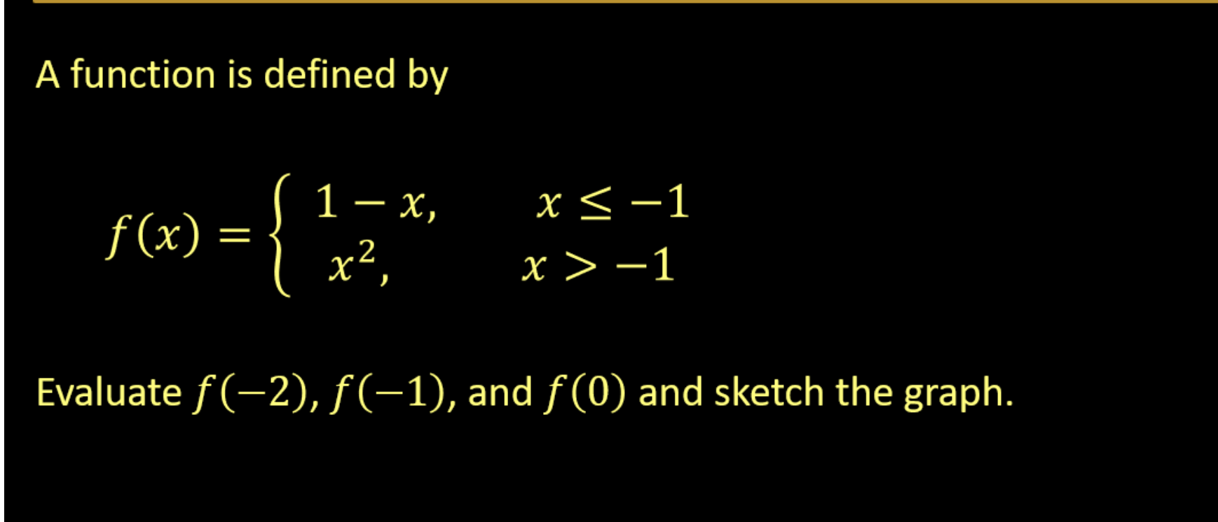 Solved A function is defined by 1- x, f(x) = { x², Evaluate | Chegg.com