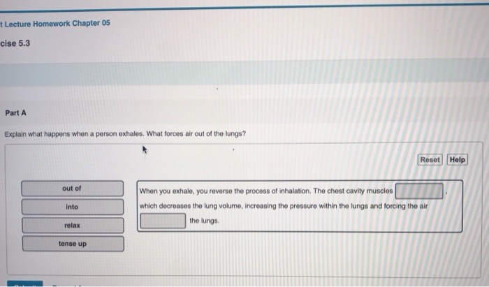 Solved t Lecture Homework Chapter 05 cise 5.3 Part A Explain | Chegg.com