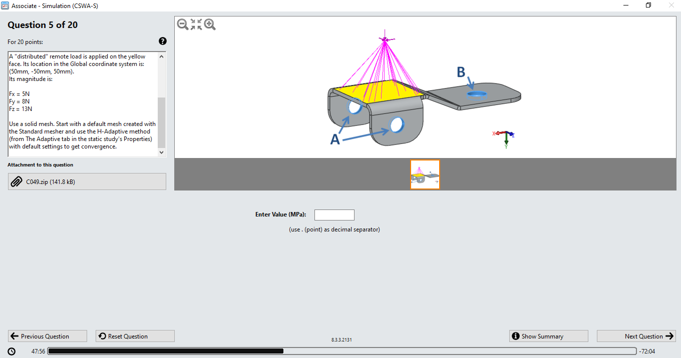 A "distributed" remote load is applied on the yellow | Chegg.com