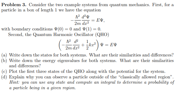 Solved Problem 3. Consider the two example systems from | Chegg.com