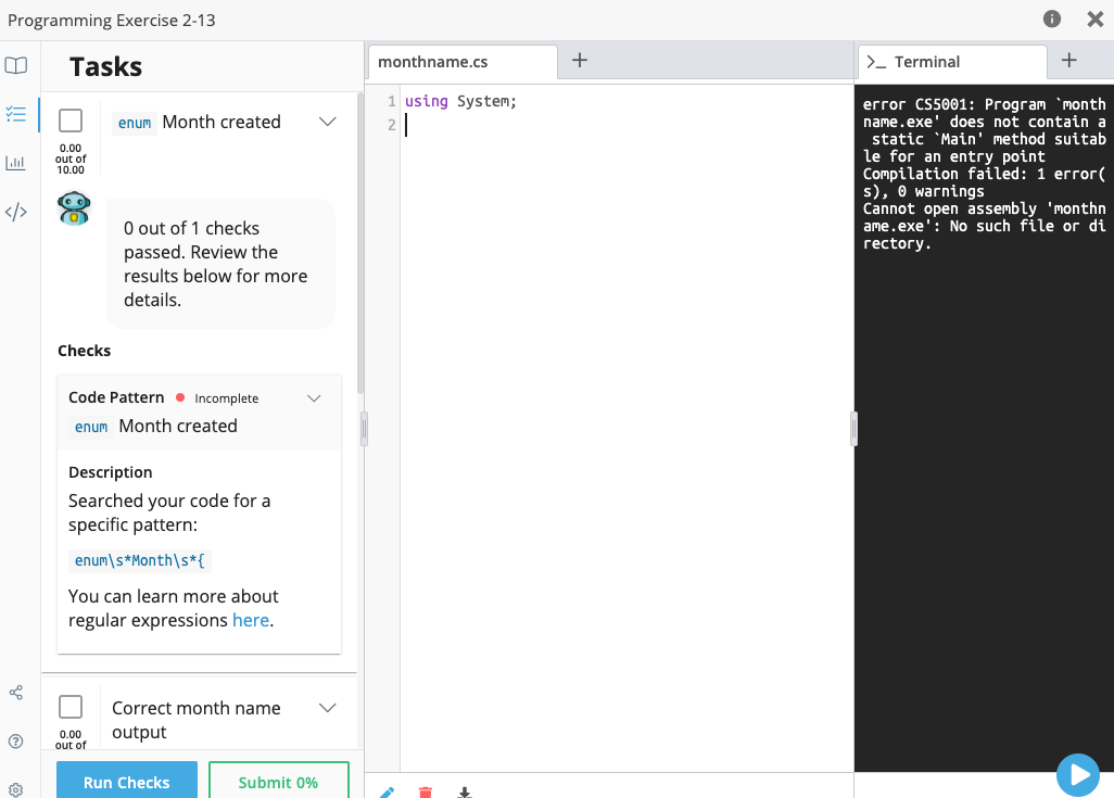 Solved Using C Create An Enumeration Named Month That