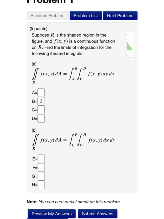Solved Previous Problem Problem List Next Problem (5 points) | Chegg.com
