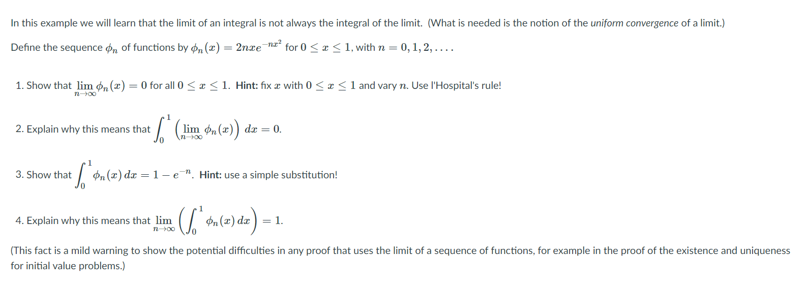 Solved In this example we will learn that the limit of an | Chegg.com