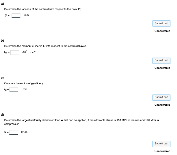 Solved A PFC Channel1 and a universal beam (UB) Section4 | Chegg.com