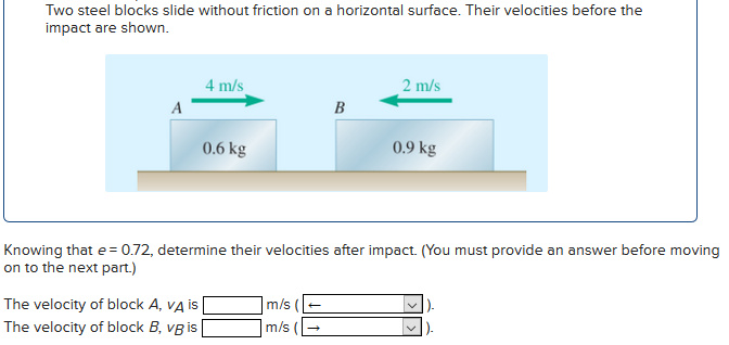 Solved Two steel blocks slide without friction on a | Chegg.com