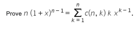 Solved Use induction on n to prove the Binomial Theorem | Chegg.com