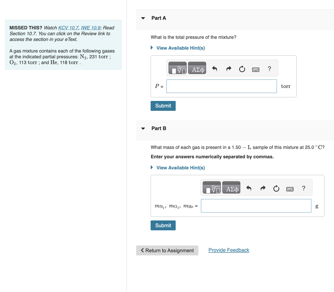 Solved MISSED THIS? Watch KCV 10.7, IWE 10.9; Read Section | Chegg.com