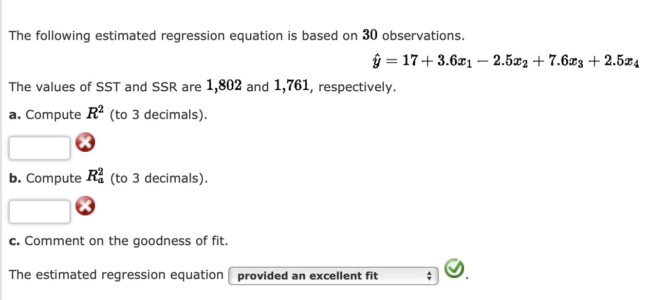 Solved The following estimated regression equation is based | Chegg.com