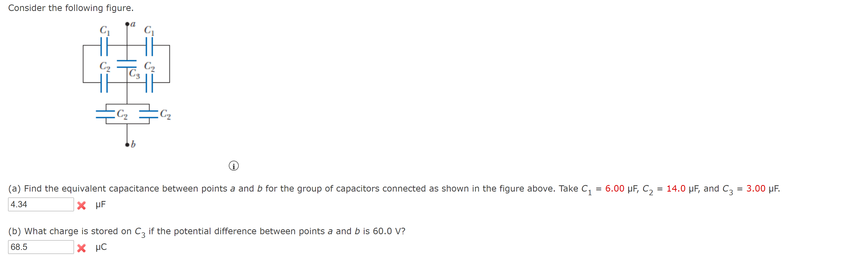 Solved Consider the following figure. a C C C2 C2 Cg C2 C2 b | Chegg.com
