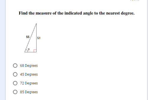 Solved Find the measure of the indicated angle to the | Chegg.com