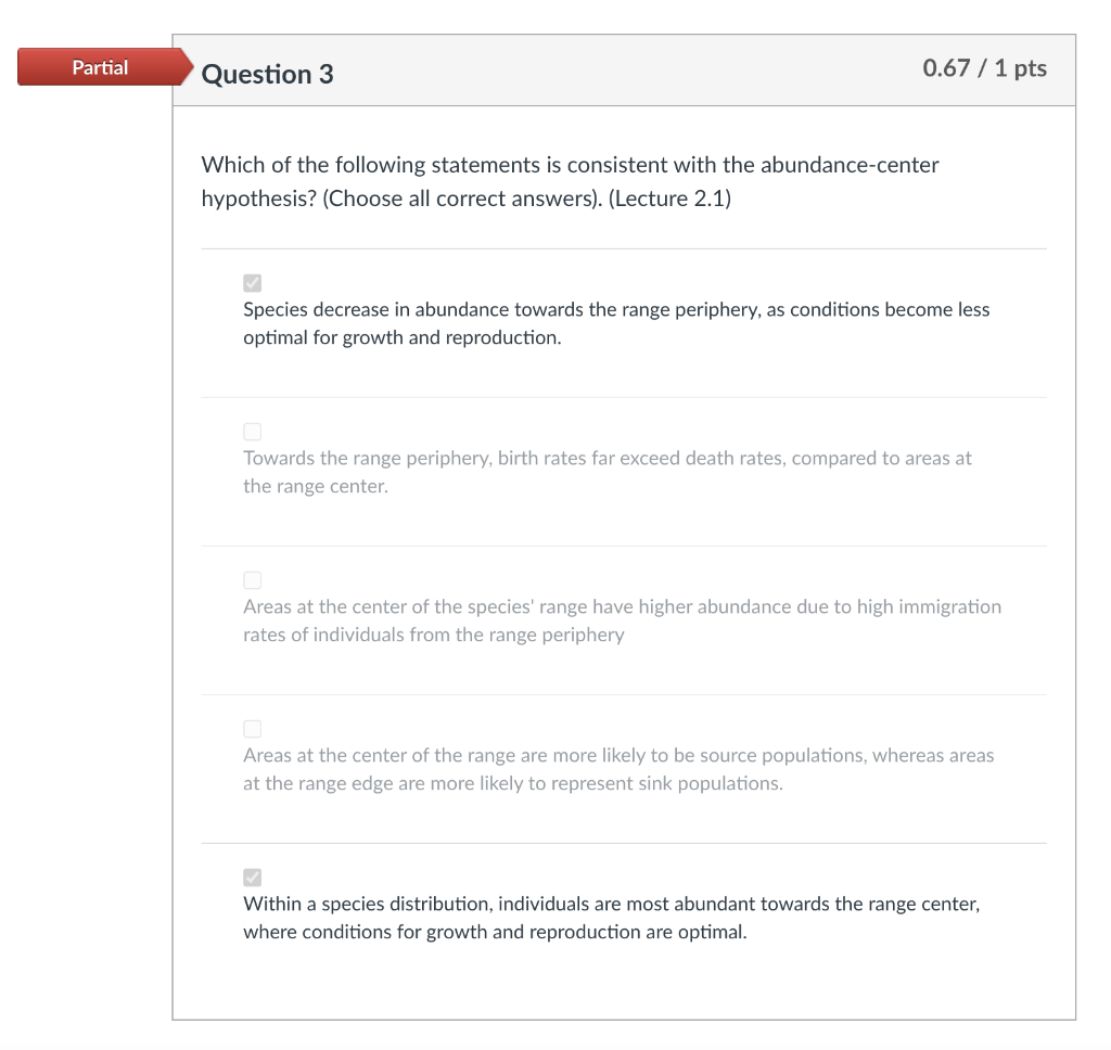 Solved Which of the following statements is consistent with | Chegg.com