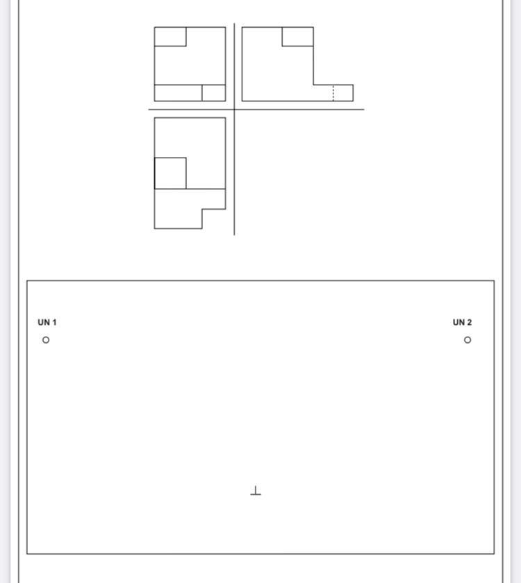 Solved Draw the conical perspective of the model given the | Chegg.com