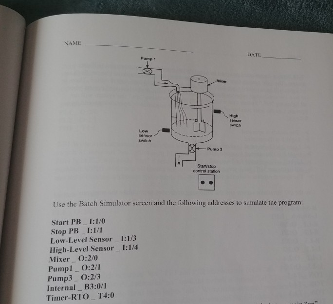 Solved using logixpro simulator please make the working | Chegg.com
