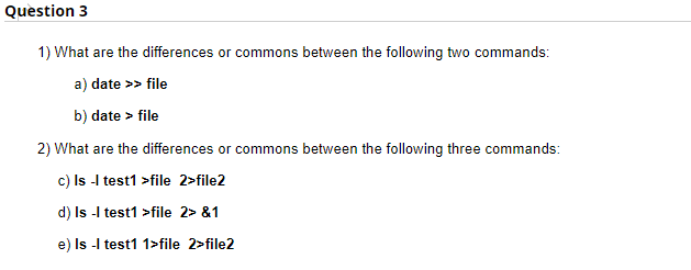 Solved 1) What are the differences or commons between the | Chegg.com