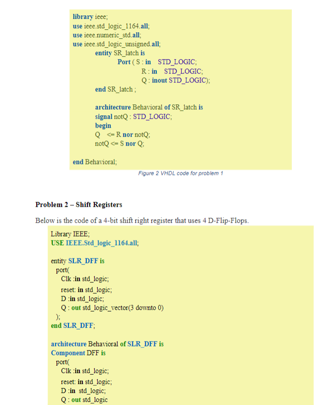 Problem 1: Design and Implementation of an alarm | Chegg.com