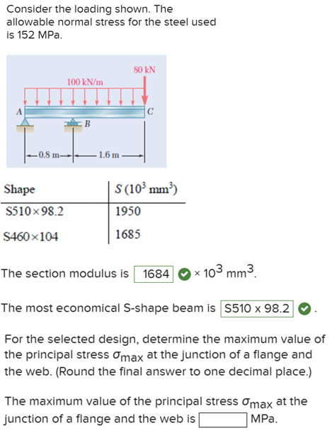 Solved Consider the loading shown. The allowable normal | Chegg.com