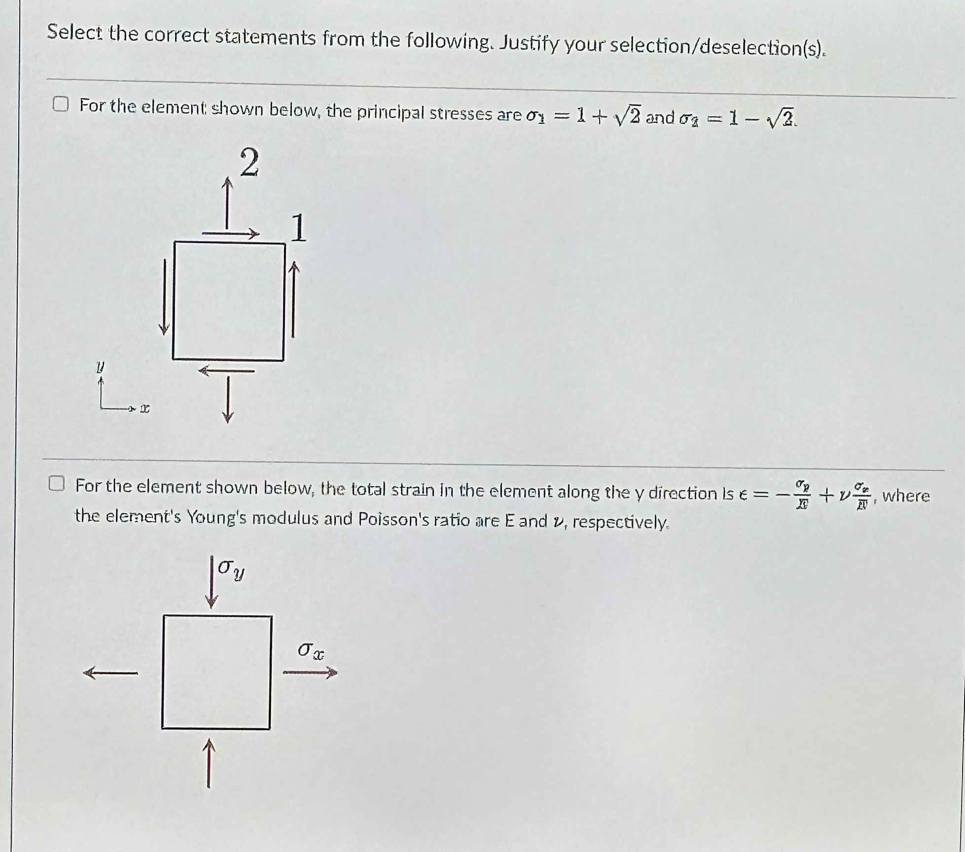 Solved Select the correct statements from the following. | Chegg.com