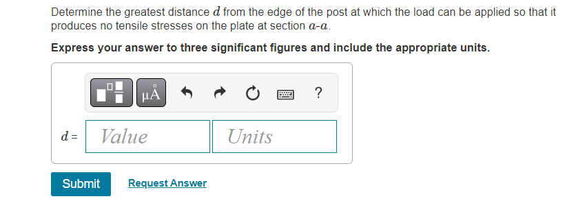 Solved The vertical force P acts on the top of the | Chegg.com