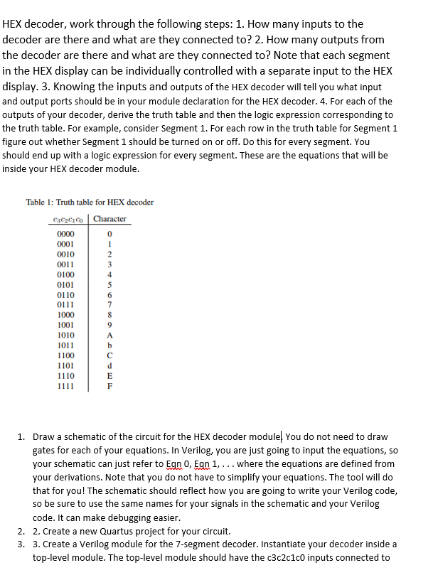 Part 1 Write Three Separate Verilog Modules For The