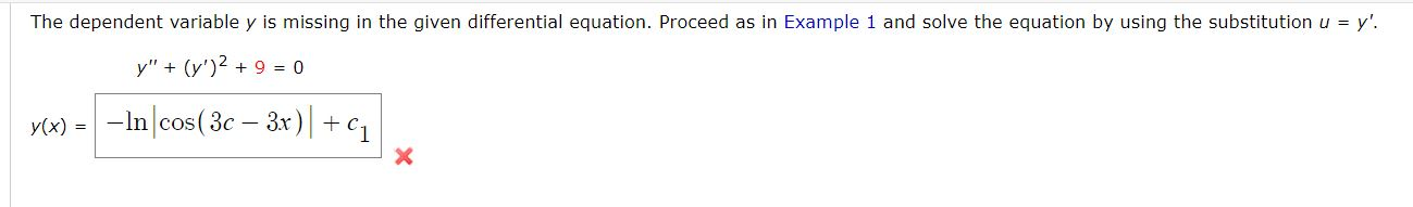 Solved The dependent variable y is missing in the given | Chegg.com