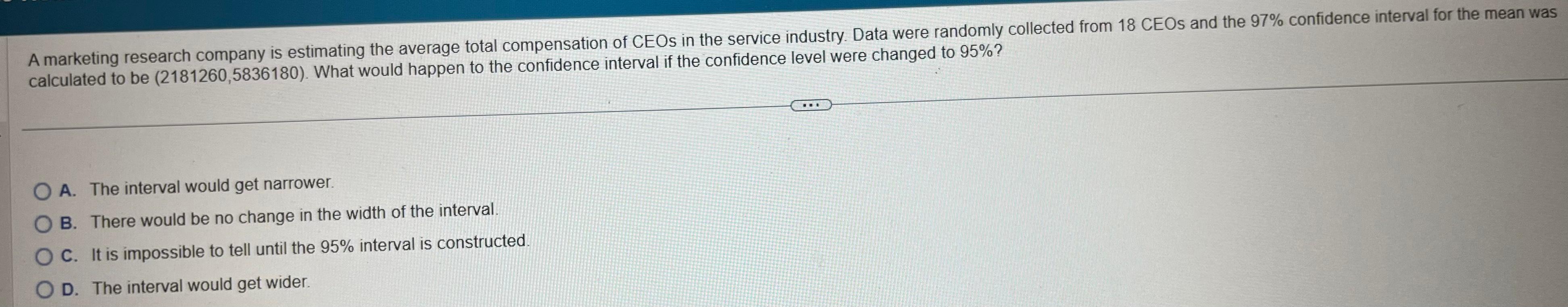 Solved A marketing research company is estimating the | Chegg.com