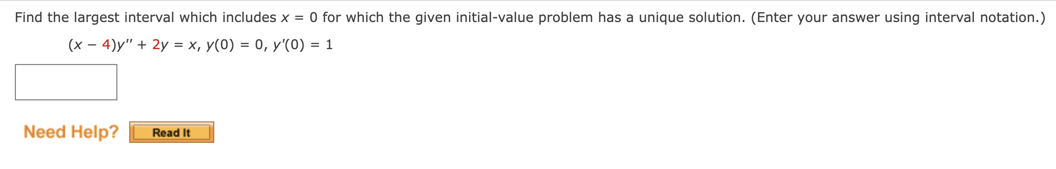 Solved Find the largest interval which includes x=0 for | Chegg.com