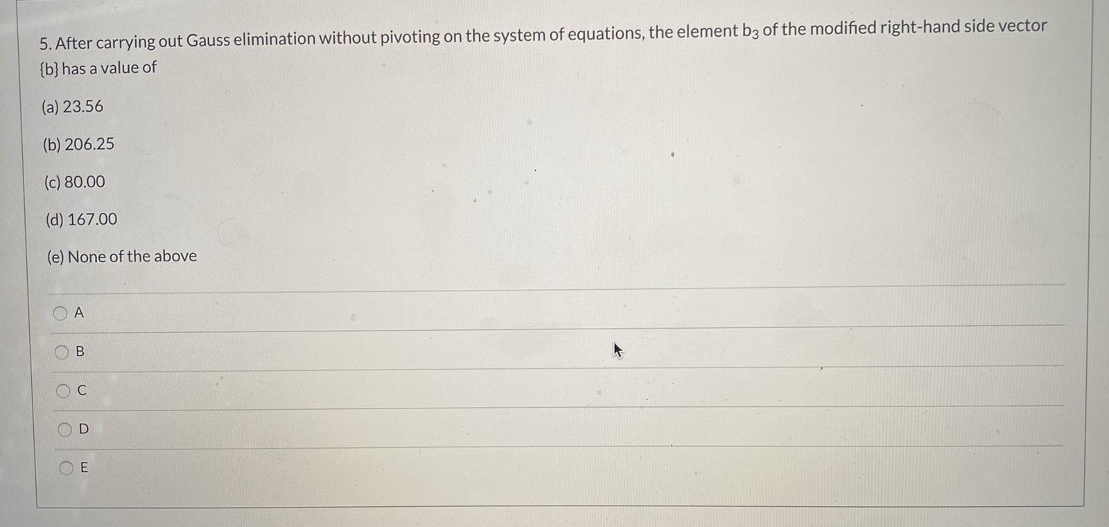 Solved 2. Given the conditioning number for the matrix | Chegg.com