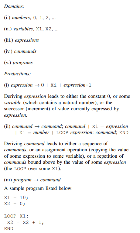 Solved Consider a theoretical programming language LOOP that | Chegg.com