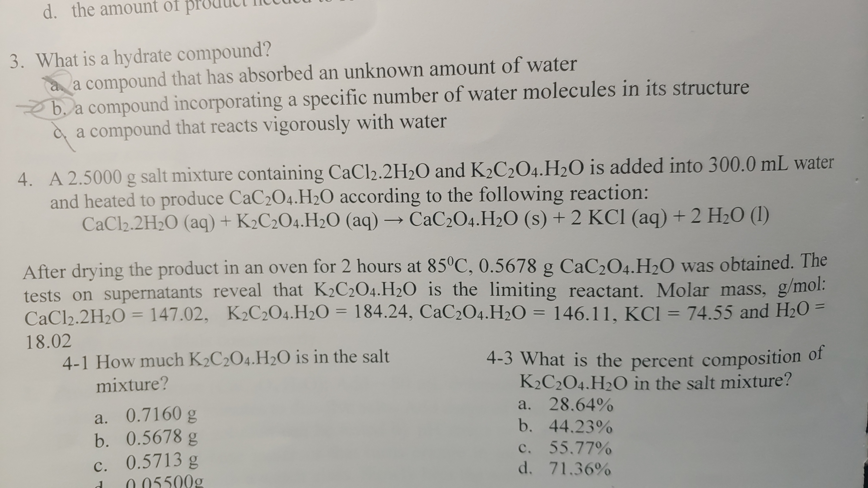 Solved im looking to understand the question 4 and its 4 | Chegg.com