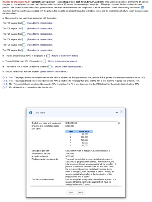Solved Related to Checkpoint 12.1) (Comprehensive | Chegg.com