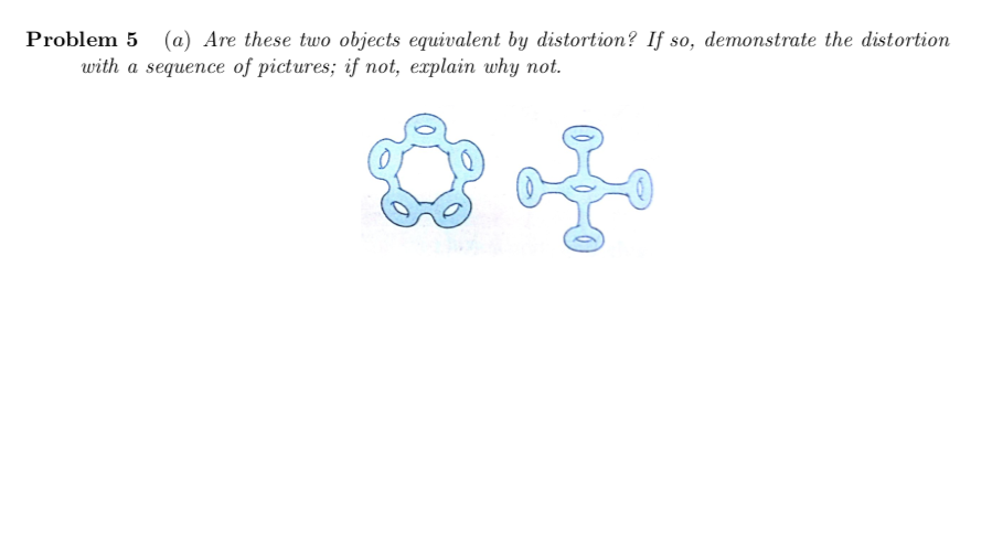 Solved Problem 5 (a) Are these two objects equivalent by | Chegg.com