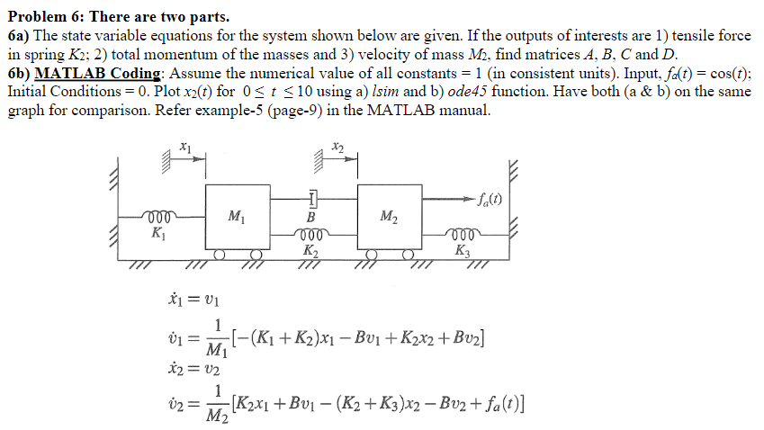 Solved Problem 6: There are two parts. 6a) The state | Chegg.com