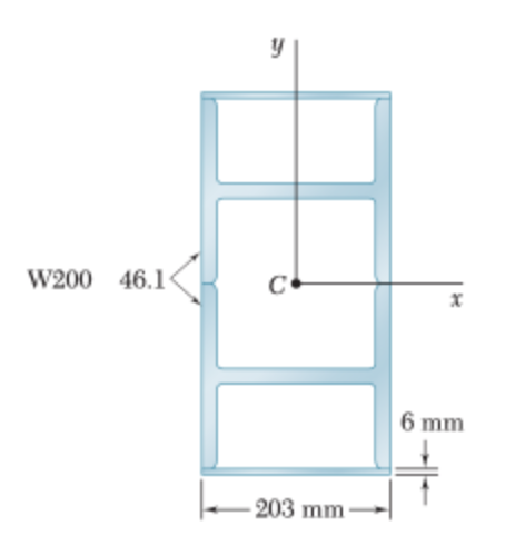 Solved 9.49 To form a reinforced box section, two rolled | Chegg.com