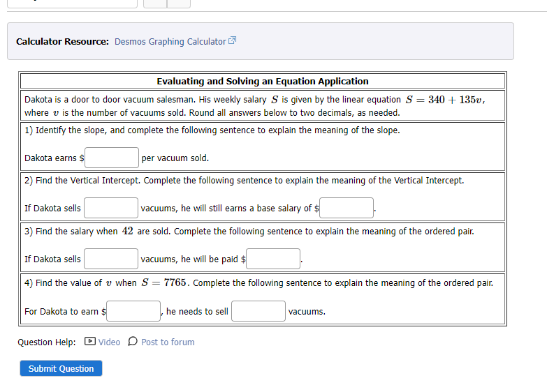 Solved Calculator Resource: Desmos Graphing Calculator R−1 | Chegg.com