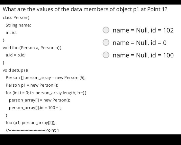 Solved What are the values of the data members of object p1 | Chegg.com