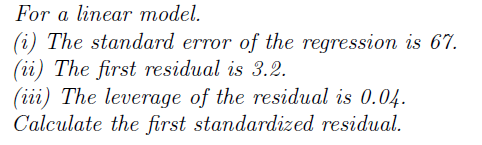 Solved You are given the following hat matrix: | Chegg.com