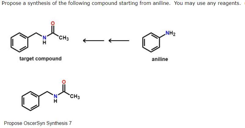 Solved Propose a synthesis of the following compound | Chegg.com