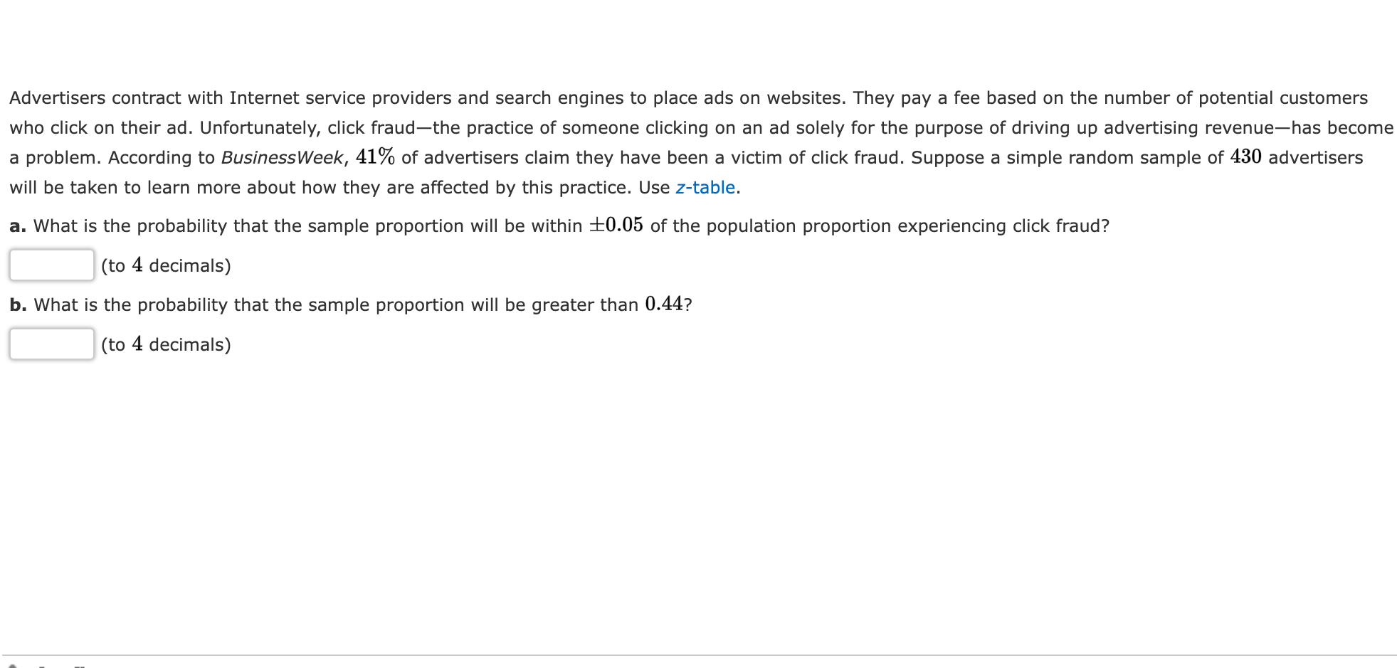 Solved Advertisers contract with Internet service providers | Chegg.com