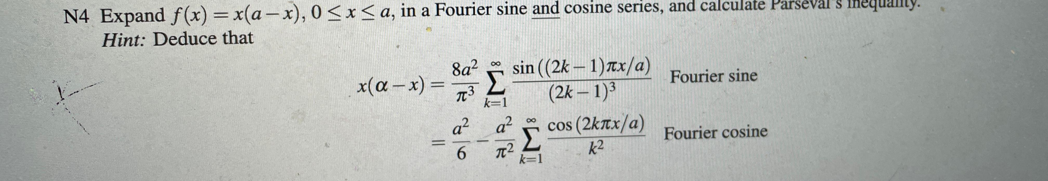 Solved Use the results from Problem N4 below to find problem | Chegg.com