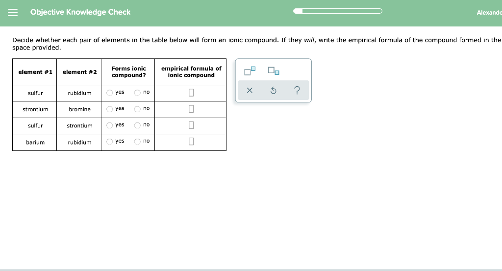 Solved = Objective Knowledge Check Alexande Decide whether | Chegg.com