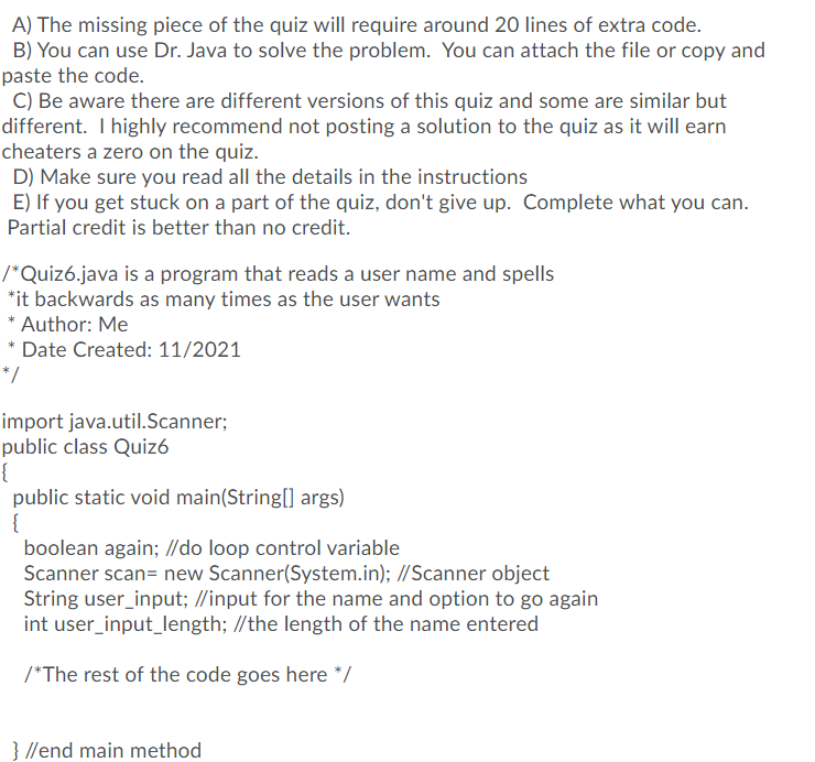 Solved Take the existing code given below and finish it 1) | Chegg.com