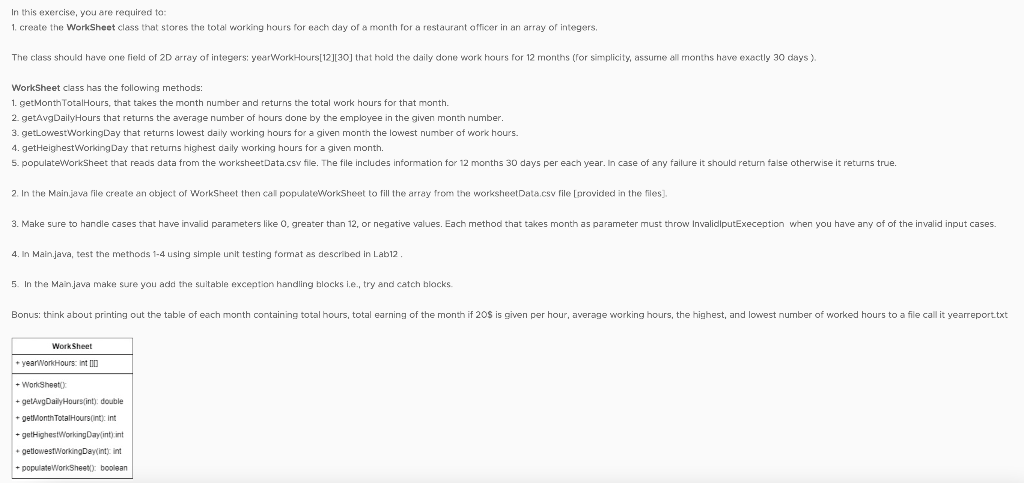 Solved In this exercise, you are required to: 1. create the | Chegg.com