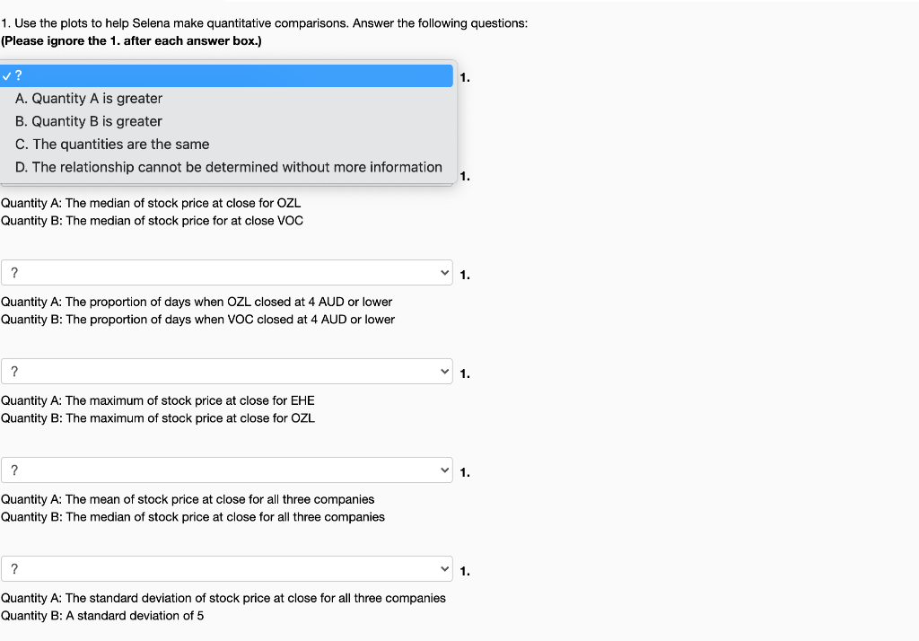 Solved 7 points) Stock Project - For her midterm project in | Chegg.com