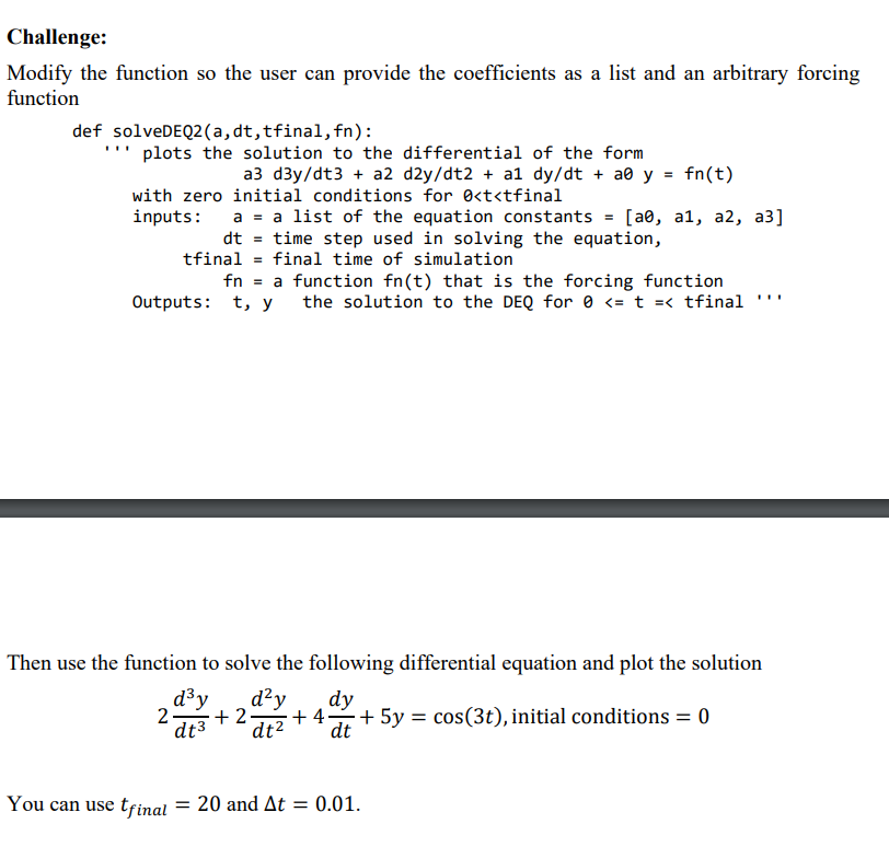Solved Homework 14: Write a function that generates the | Chegg.com