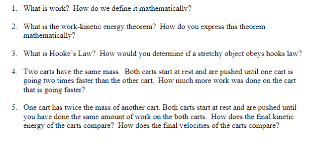 Solved Please help me answer #1-5. This is a new concept I | Chegg.com