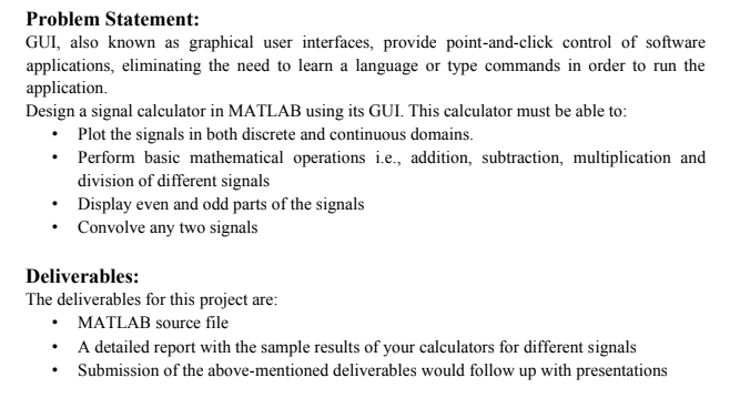 Solved SUBJECT : SIGNALS AND SYSTEM DO IN MATLAB I am a | Chegg.com