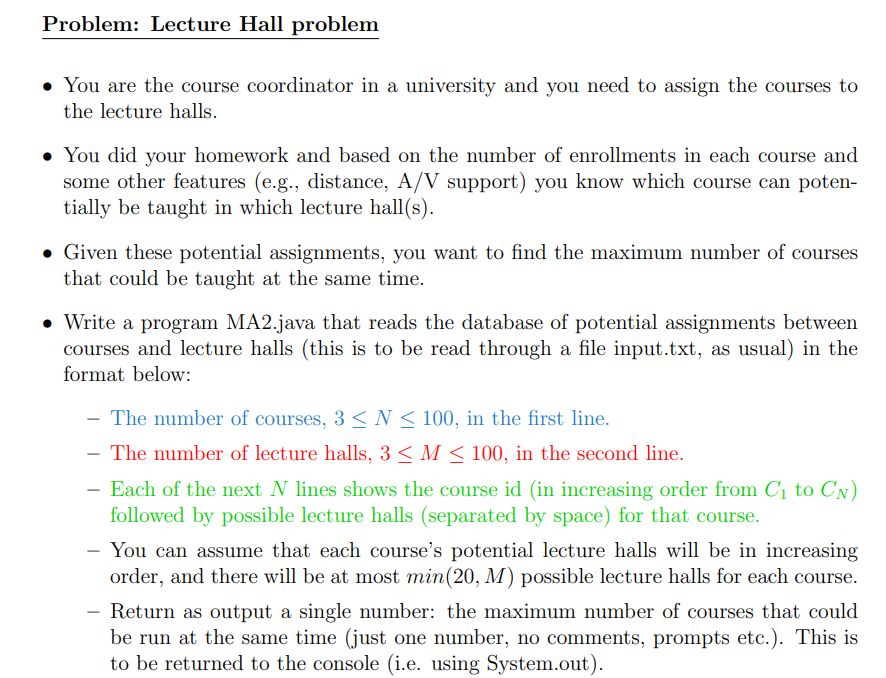 Solved - You are the course coordinator in a university and | Chegg.com