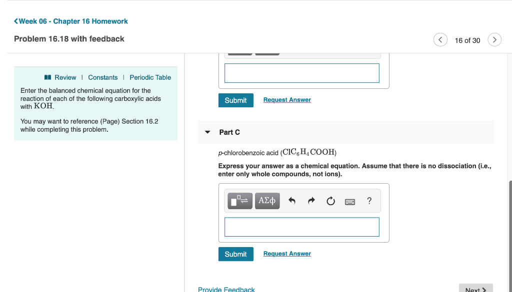 Solved Week 06-Chapter 16 Homework Naming Esters ReviewI | Chegg.com