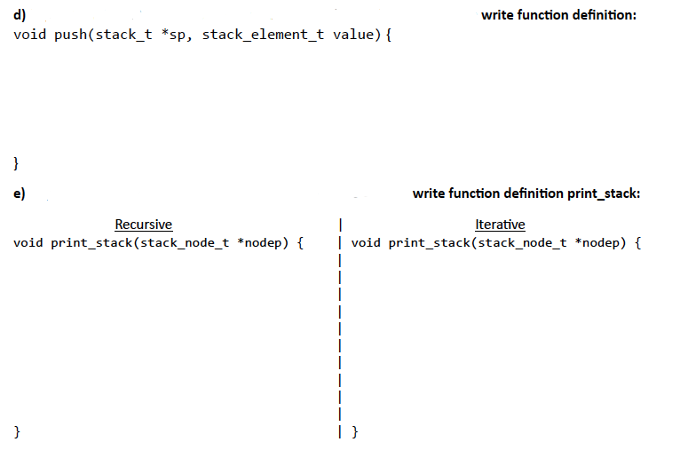 Solved Stack exercise. The main.c driver program below | Chegg.com